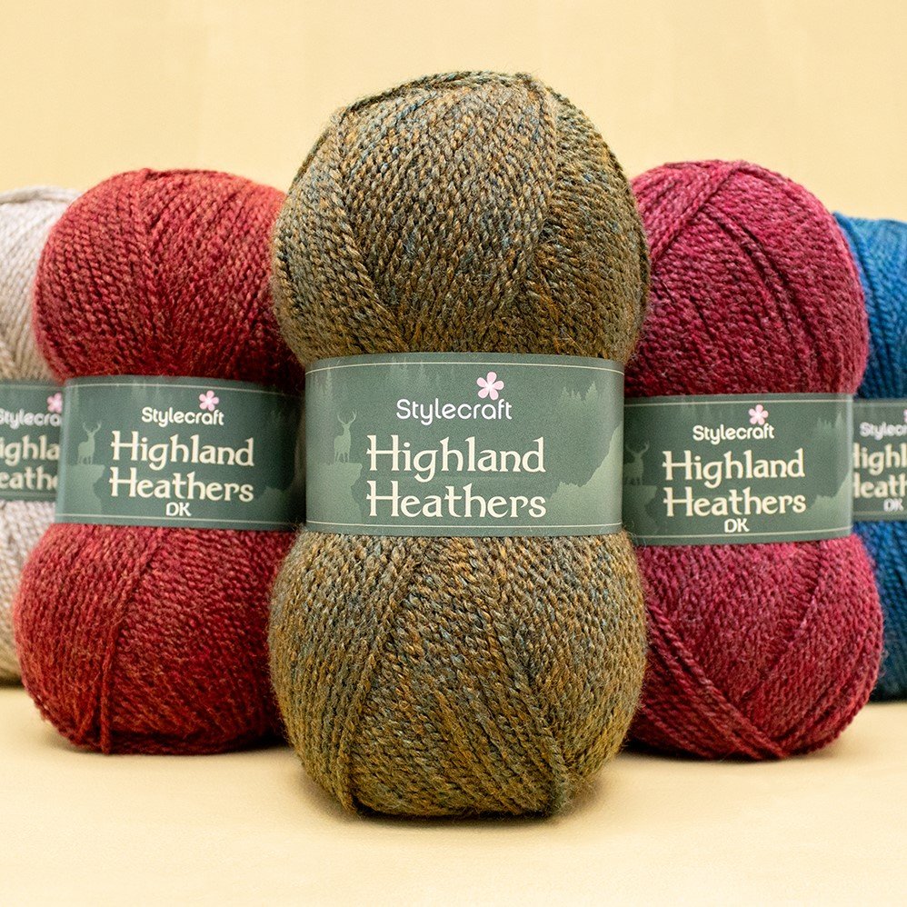 Stylecraft Highland Heathers DK (Double Knit) Yarn | The Great British ...